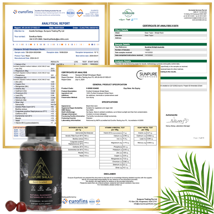 Shilajit Gummies, Sundried Himalayan – Sunpure Superfoods